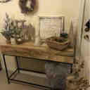 Steelside™ Alonnah 43" Solid Wood Console Table & Reviews | Wayfair